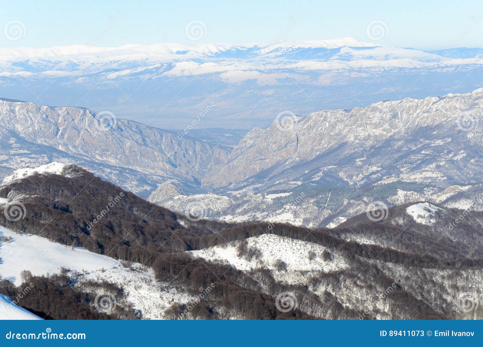 Layers of mountains stock image. Image of covered, park - 89411073