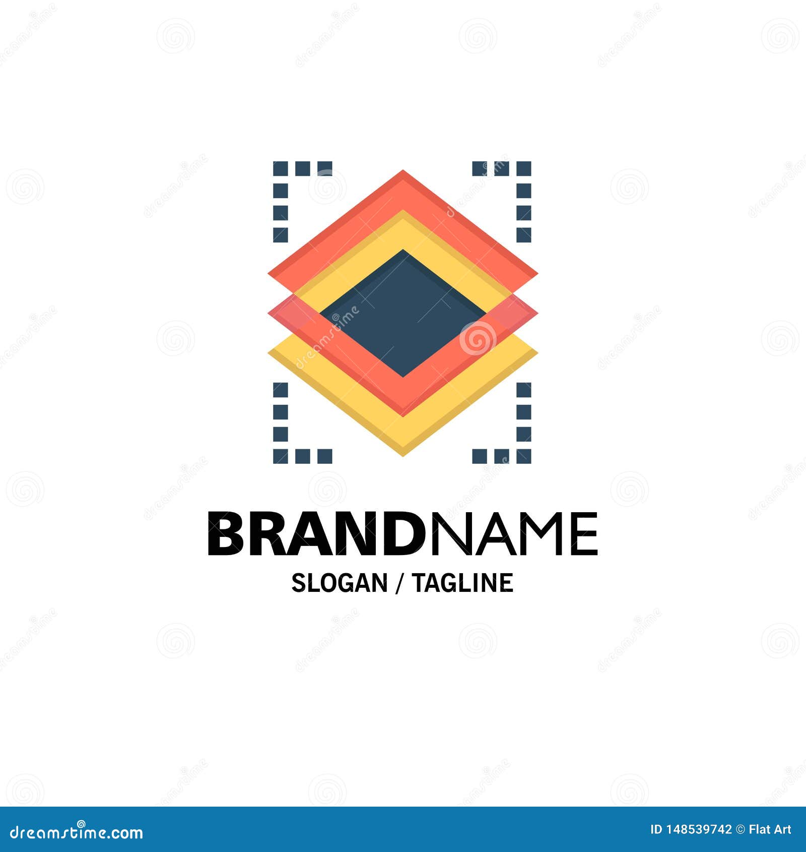 Layers, Object, Layer, Server Business Logo Template. Flat Color Stock ...