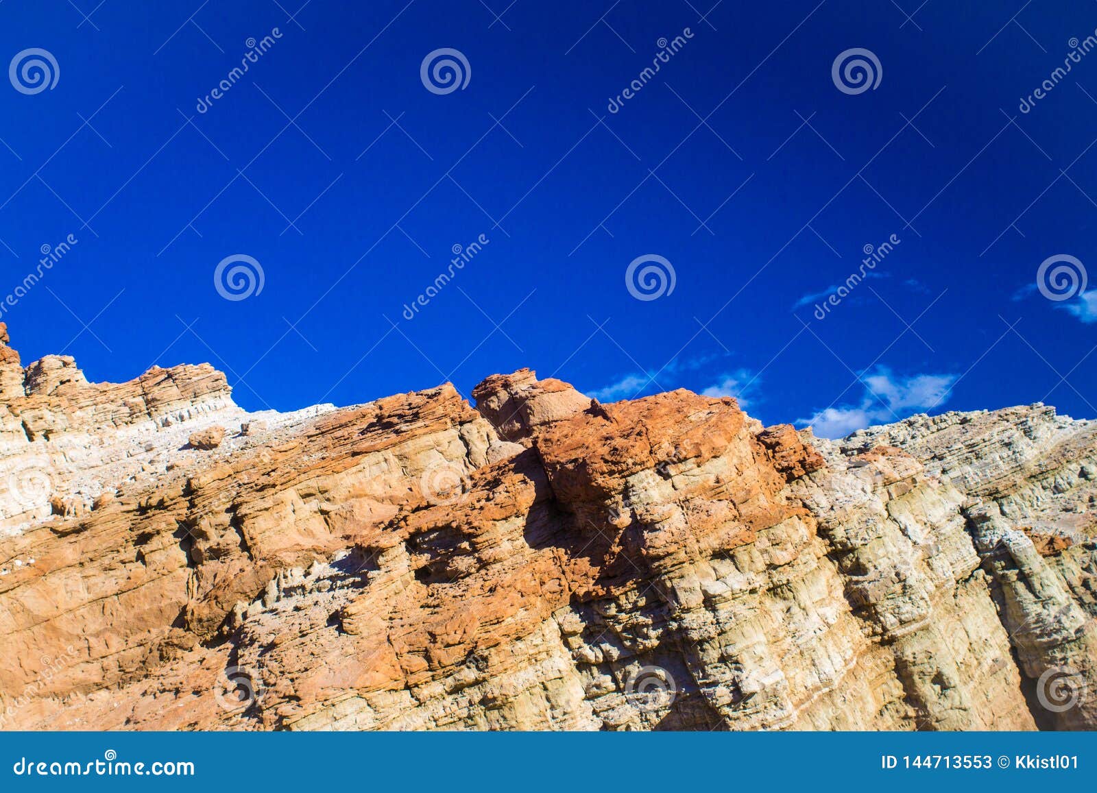Layers of Orange Sedimentary Rock Stock Image - Image of layers ...