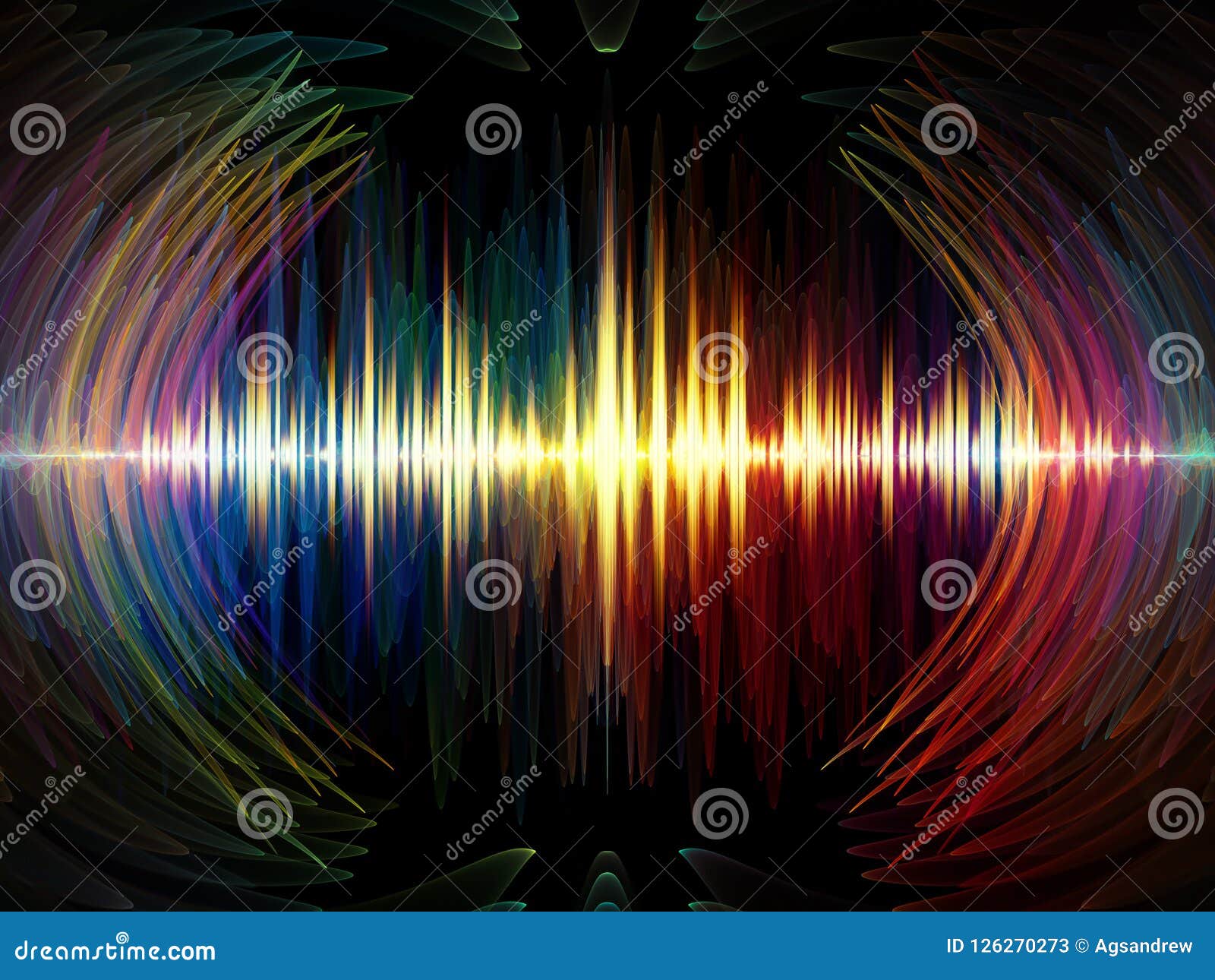 Layers of Oscillation stock illustration. Illustration of wave - 126270273