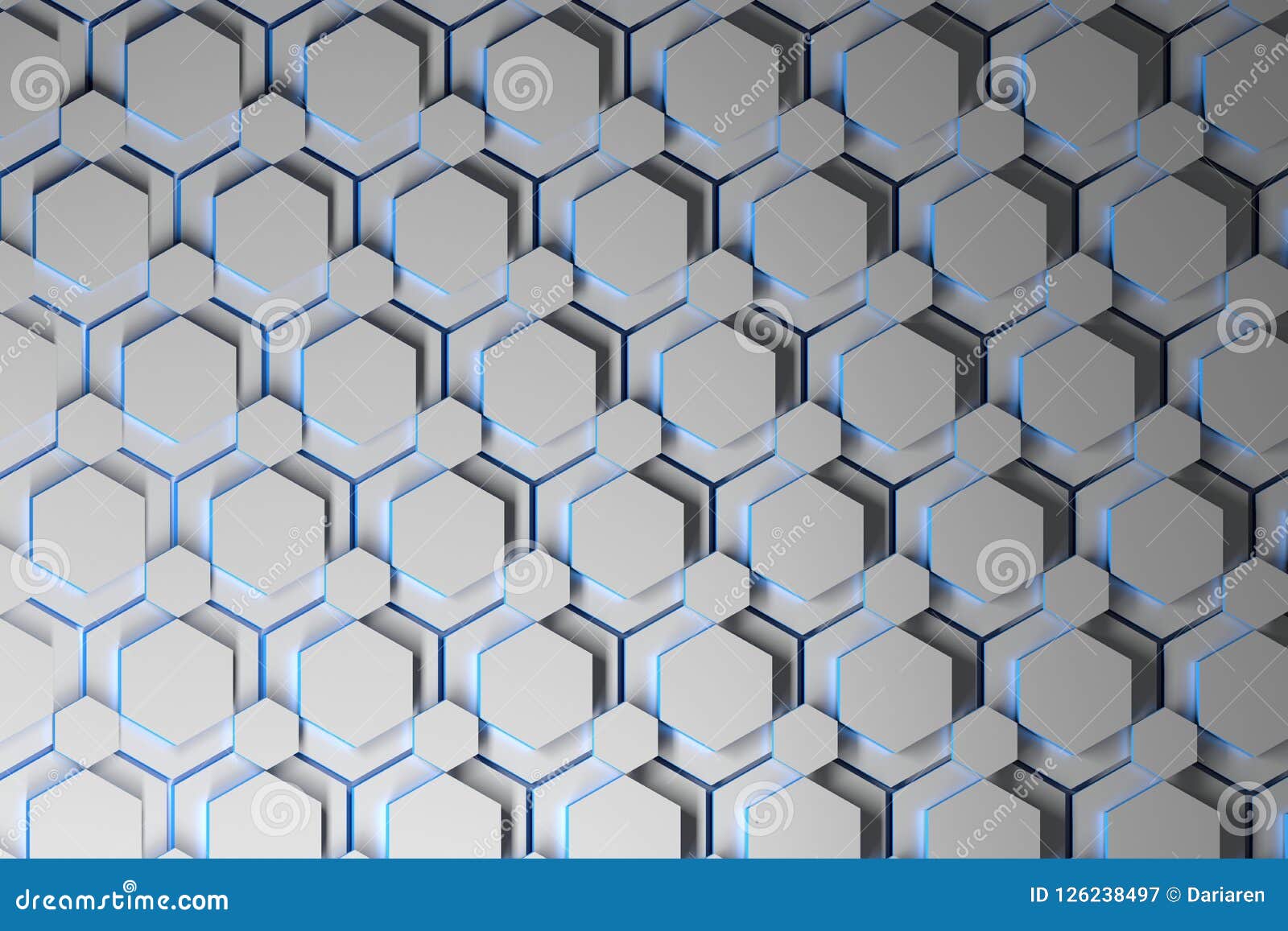 Layers of Repeating Hexagons. Stock Illustration - Illustration of ...