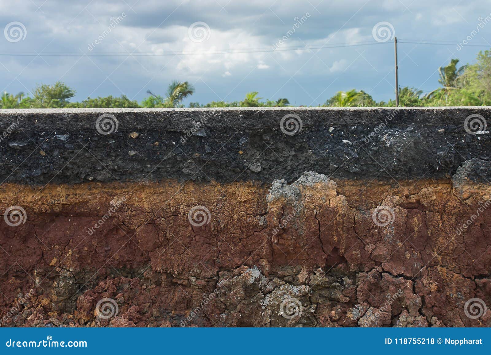 The layers of road. stock photo. Image of green, orange - 118755218