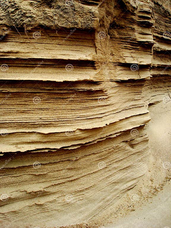 Layers of Sand stock image. Image of erode, closeup, clay - 4826919