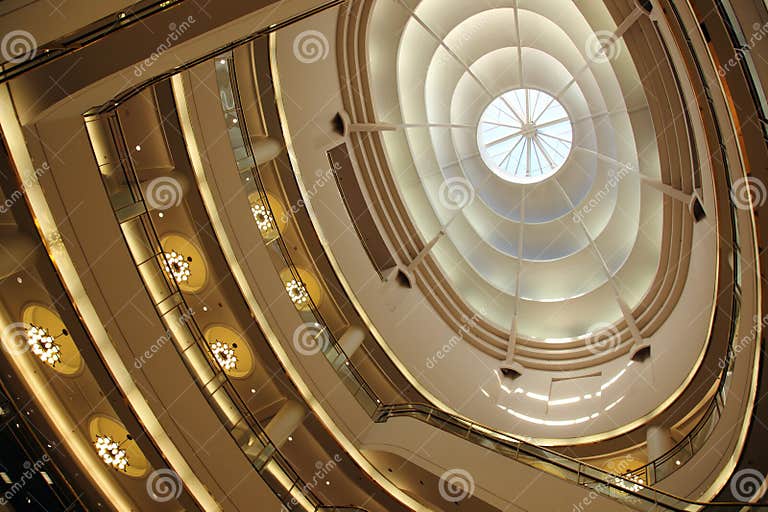 Layers of Shopping Mall Escalators Stock Image - Image of business ...