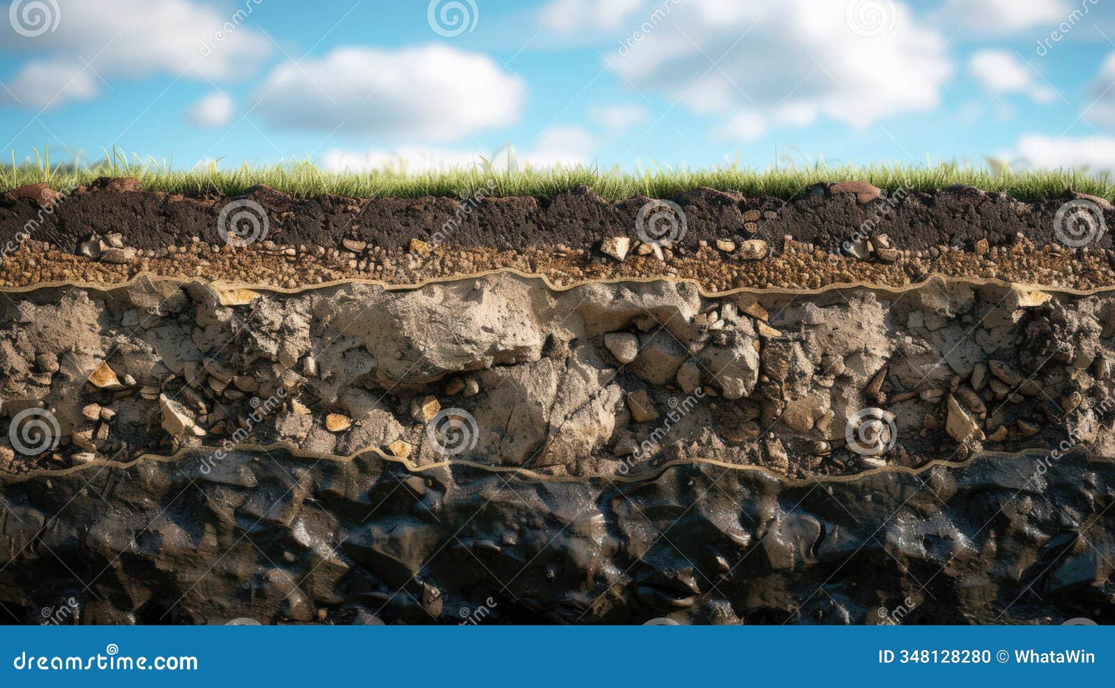 Layers of Soil Abstract Background Stock Photo - Image of dirt ...