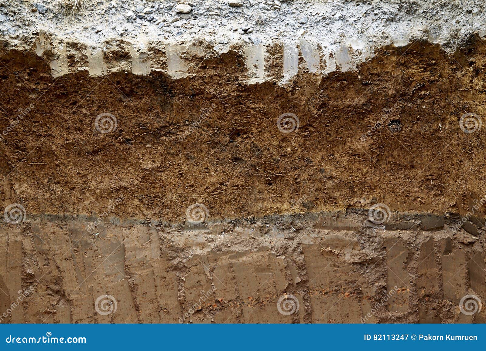 Layers of soil and rock. stock image. Image of dirt, canyon - 82113247