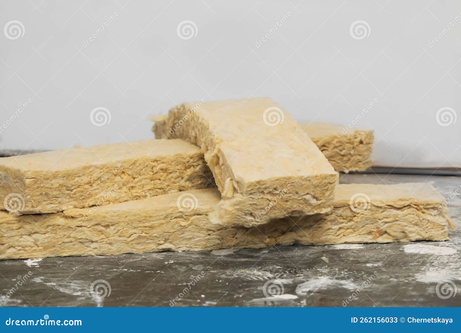 Layers of Thermal Insulation Material in Room Stock Image - Image of ...