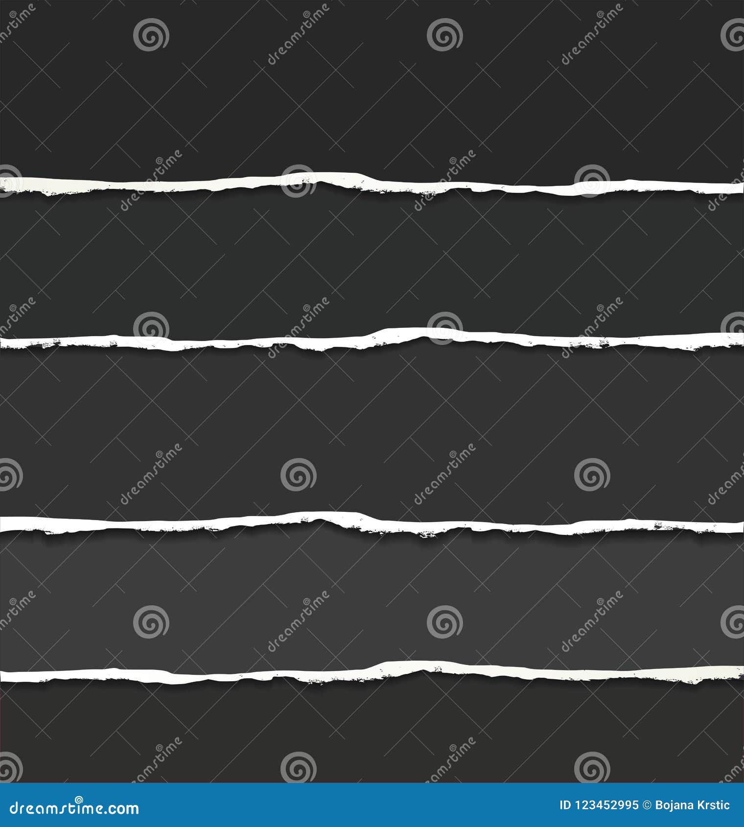 Layers of Torn Paper Placed One Over Another Stock Vector ...
