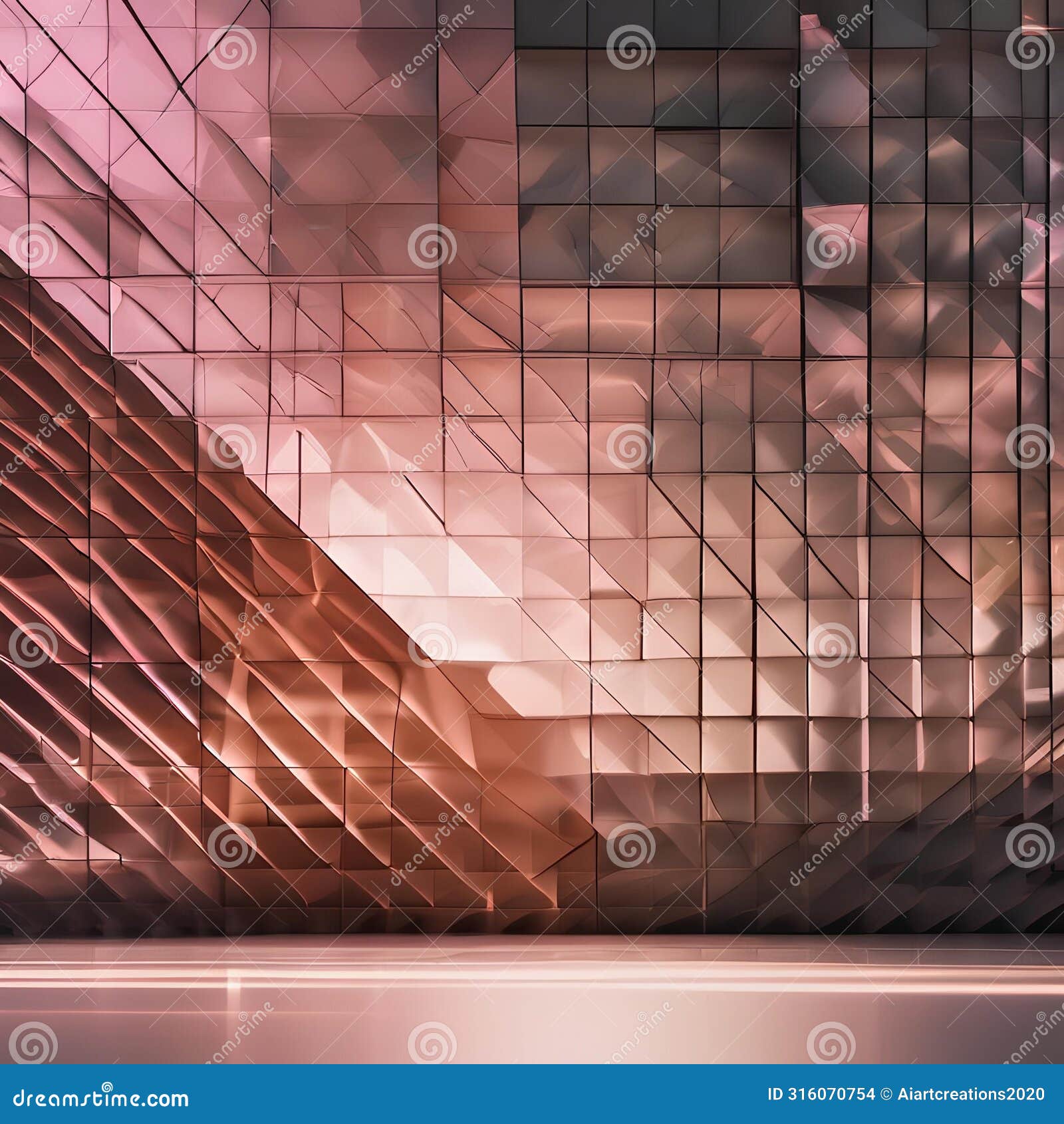 Layers of Transparent Shapes Overlapping and Moving in Sync, Creating a ...