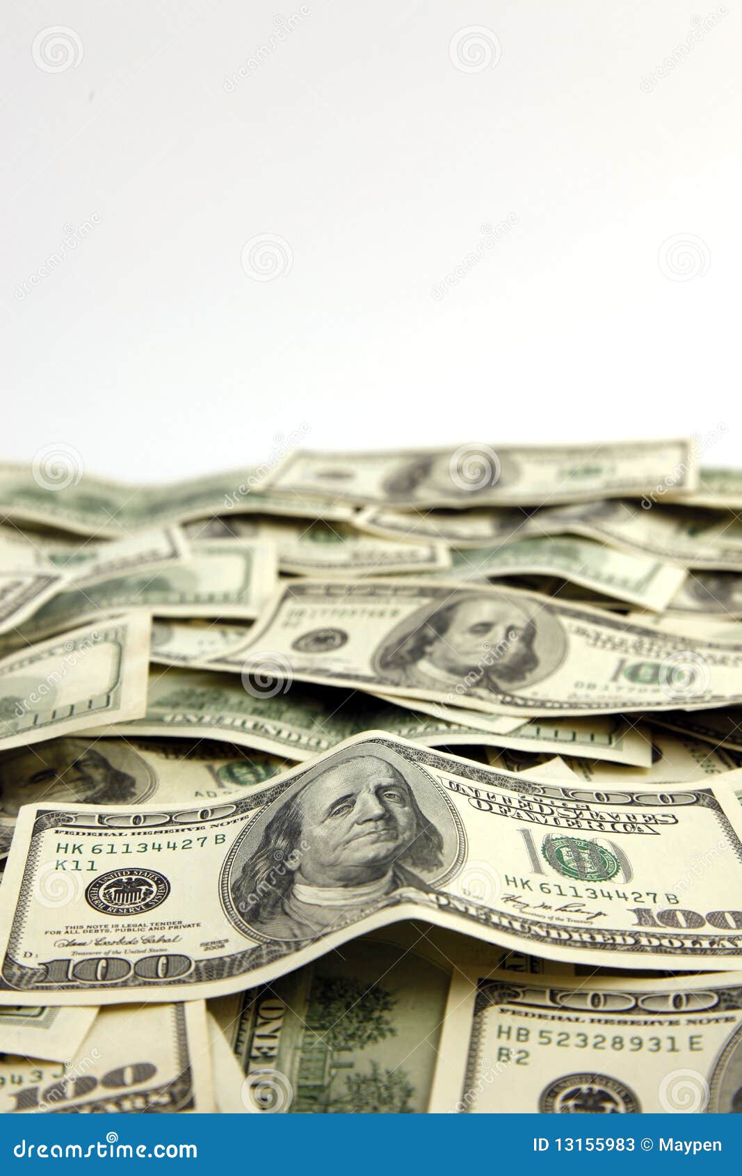 Layers of United States Hundred Dollar Bills Stock Image - Image of ...
