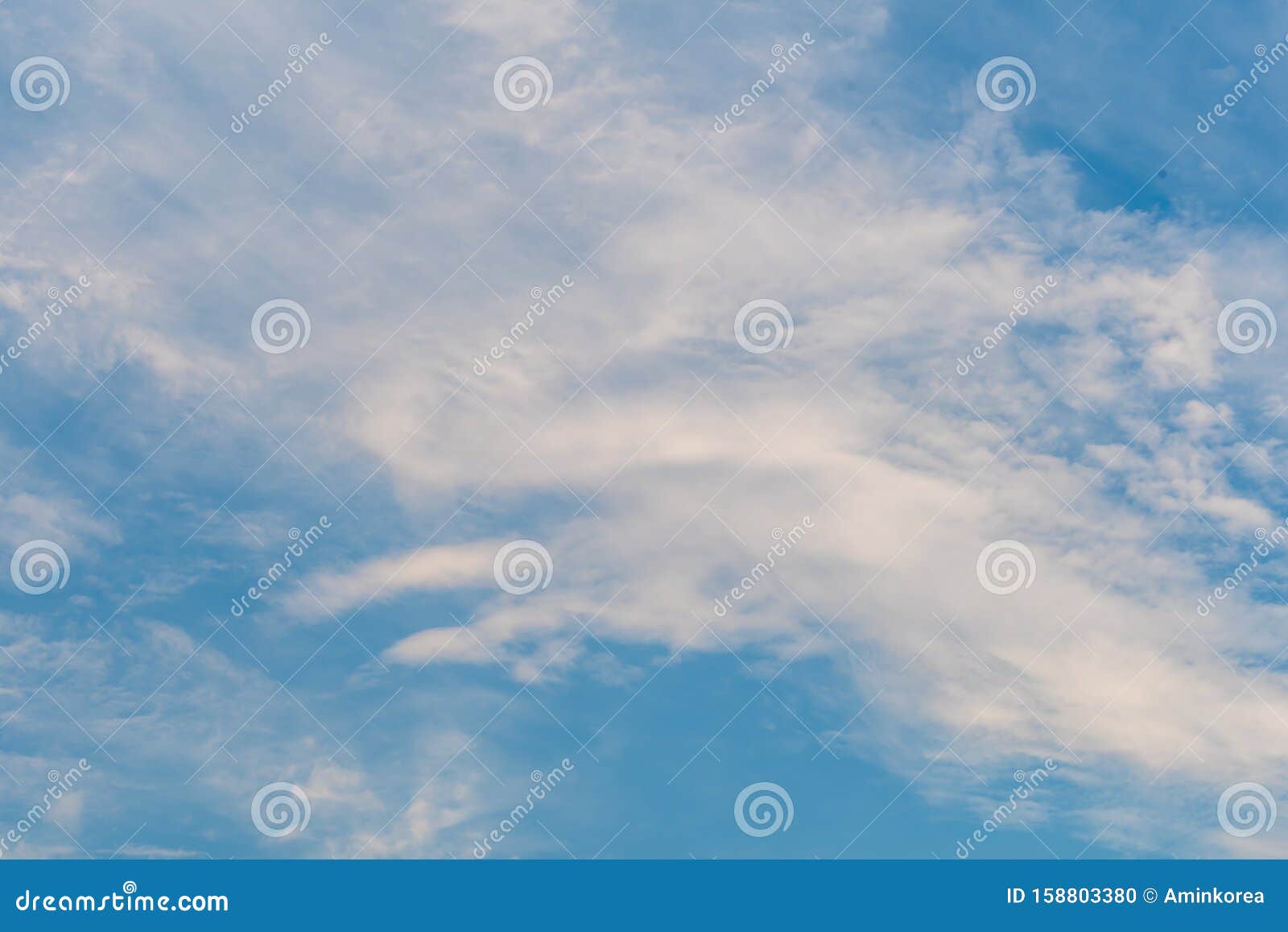 Layers of White Cirrus Clouds Stock Photo - Image of blue, cirrus ...