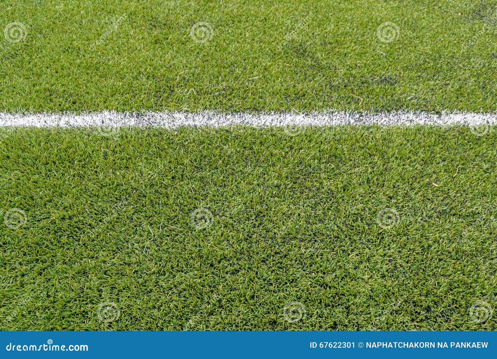 Laying an Artificial Turf Football Field. Stock Image - Image of ...