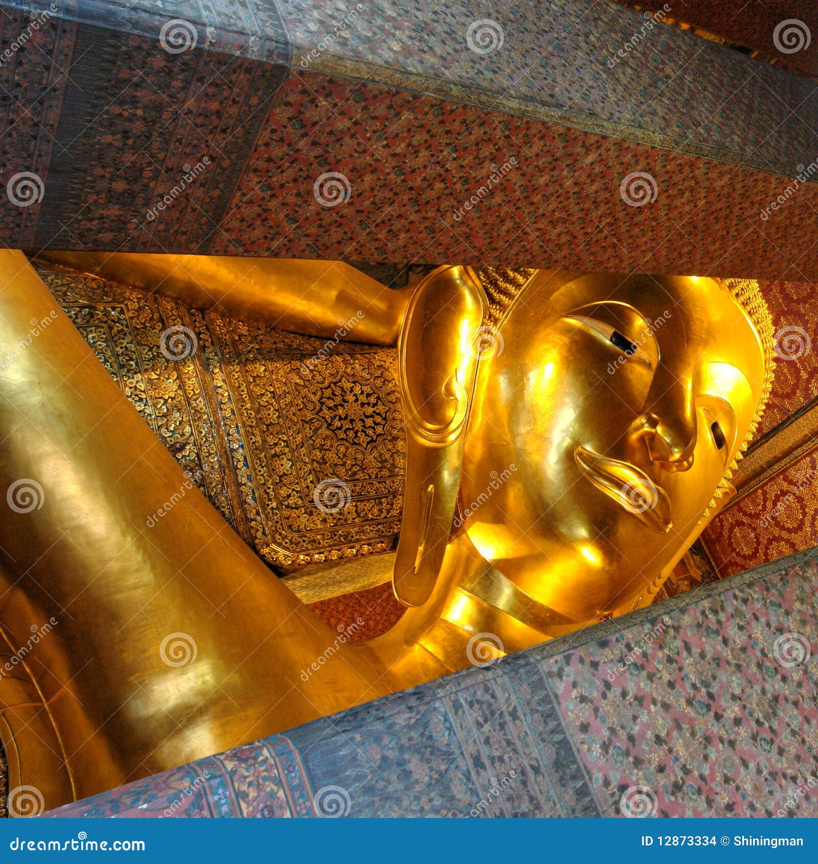 Laying Buddha stock photo. Image of recline, ancient - 12873334