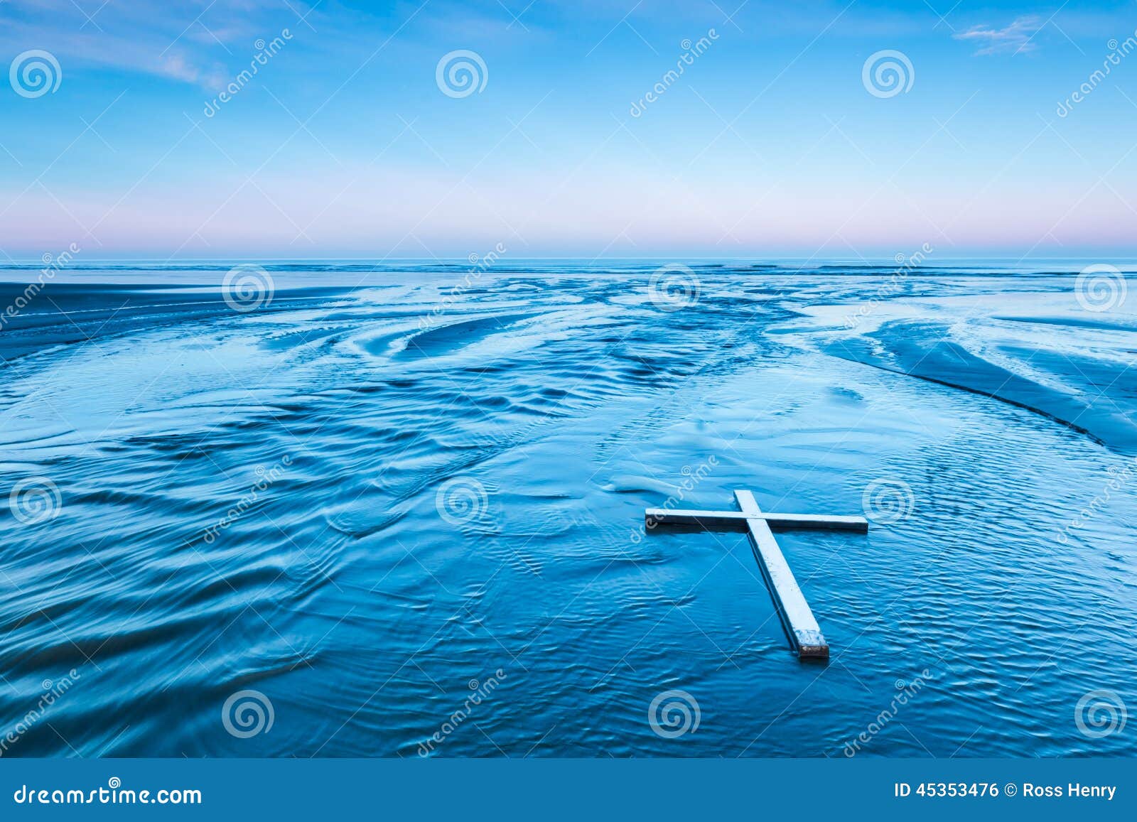 Laying Down White Cross stock photo. Image of salvation - 45353476