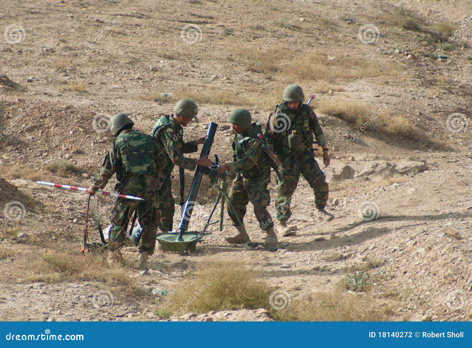 Laying the Gun editorial photography. Image of military - 18140272