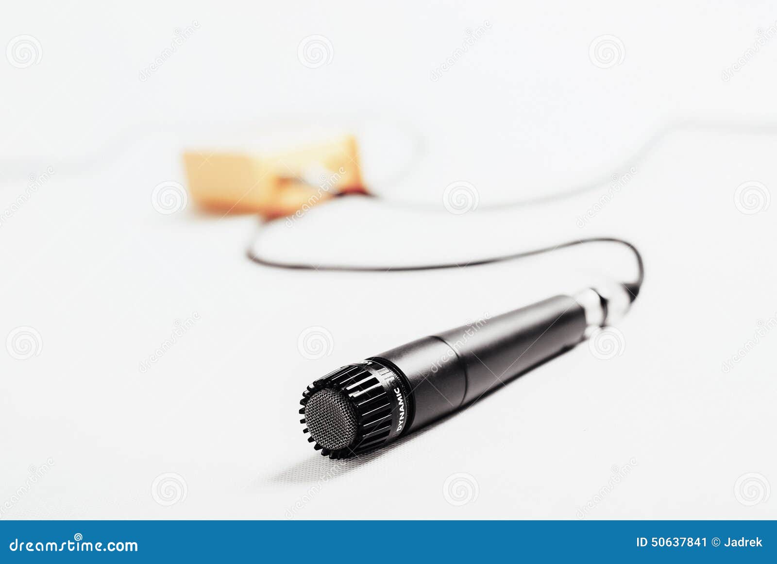 Laying microphone stock image. Image of white, speach - 50637841
