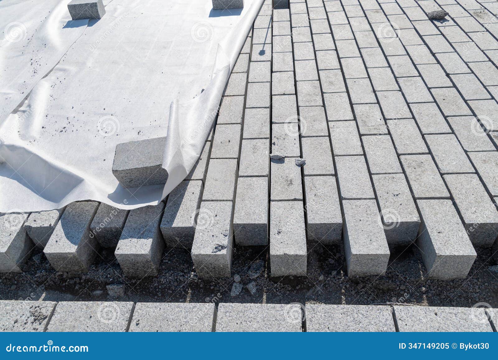 Sidewalk Construction Blockade Stock Photo | CartoonDealer.com #53725548