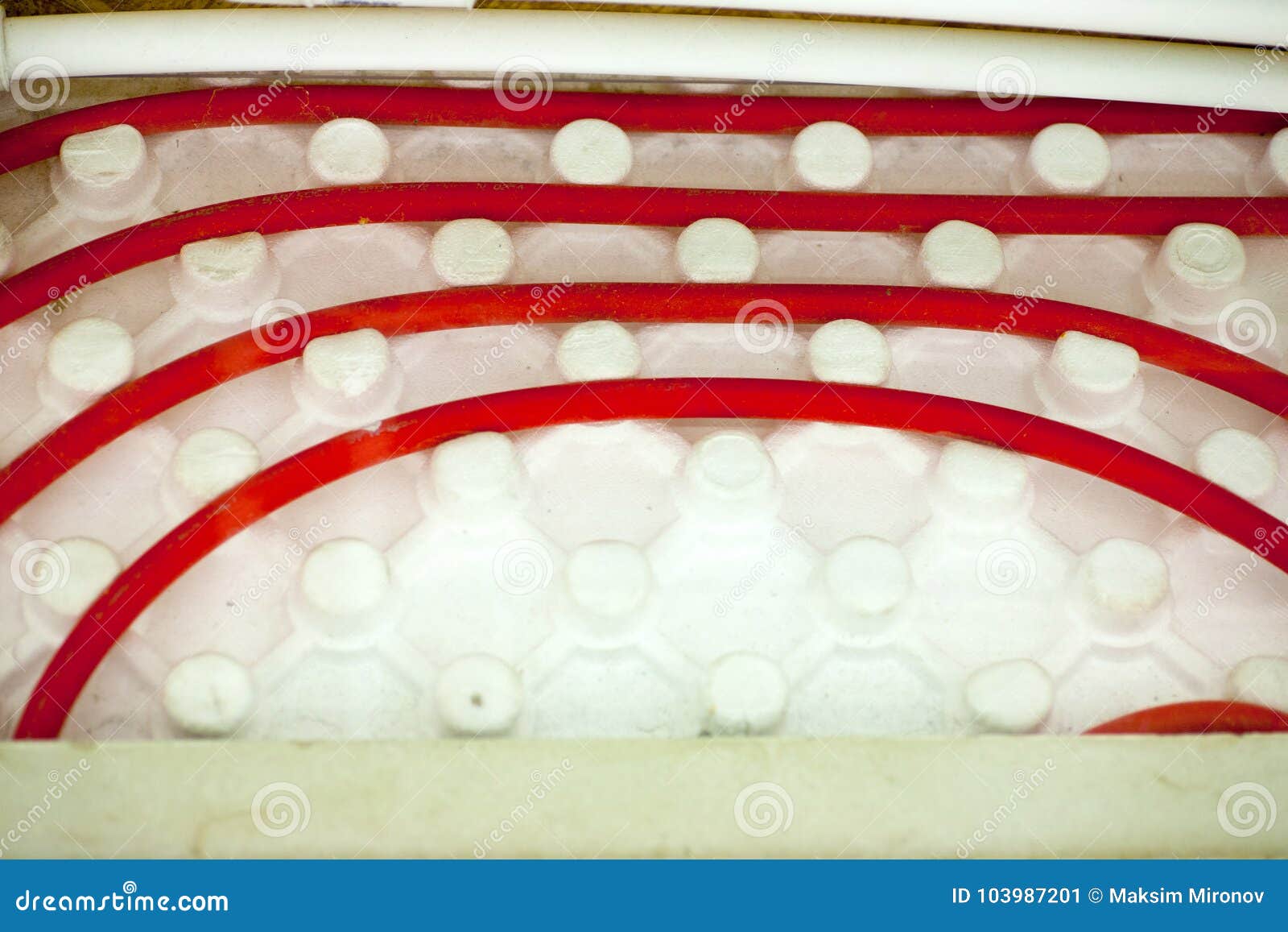 Floor Heating Pipe. Installation of Engineering Systems in a Building ...