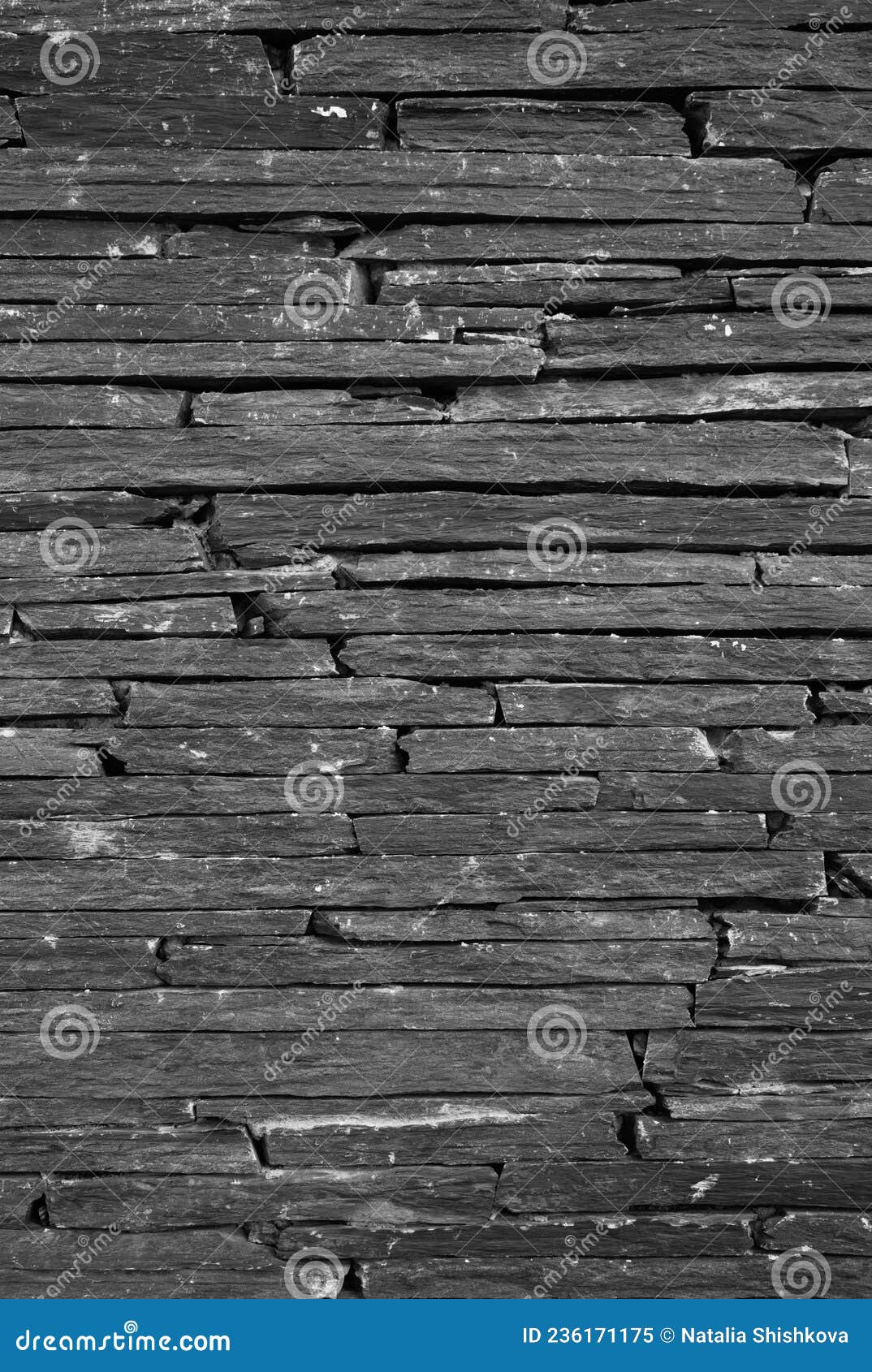 Laying of Thin Horizontal Brick. a Background Image of a Stone Slate ...