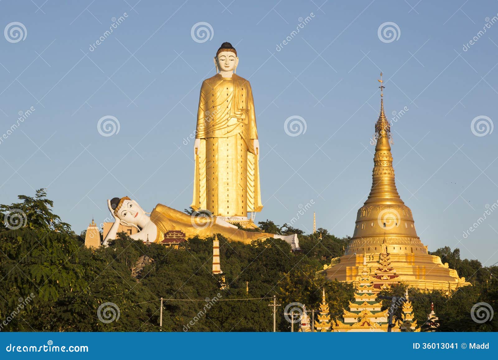 Laykyun Setkyar imagem de stock. Imagem de arte, religioso - 36013041