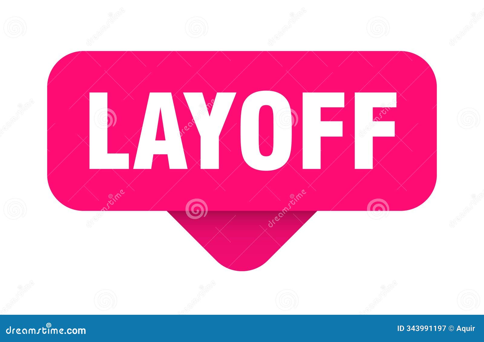 Layoff Sticker. Layoff Sign on Transparent Background Stock Vector ...