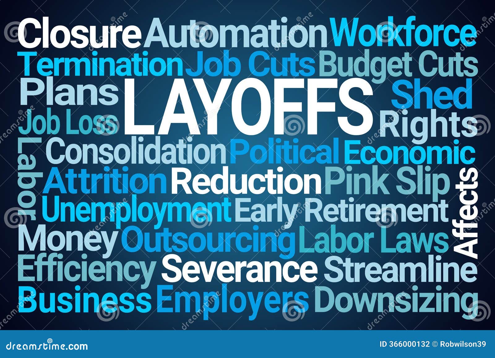 The Layoffs Word On Notebook For Business Concept 3d Rendering Royalty ...