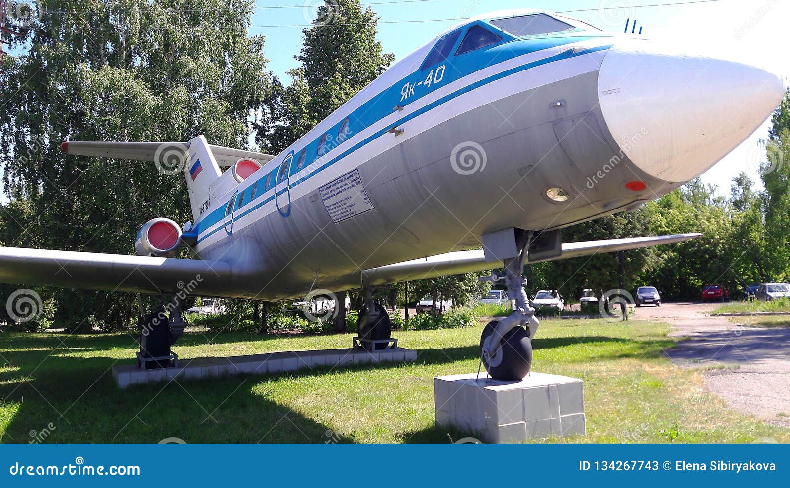 Layout of the Aircraft Which Stands on the Ground Editorial Stock Photo ...