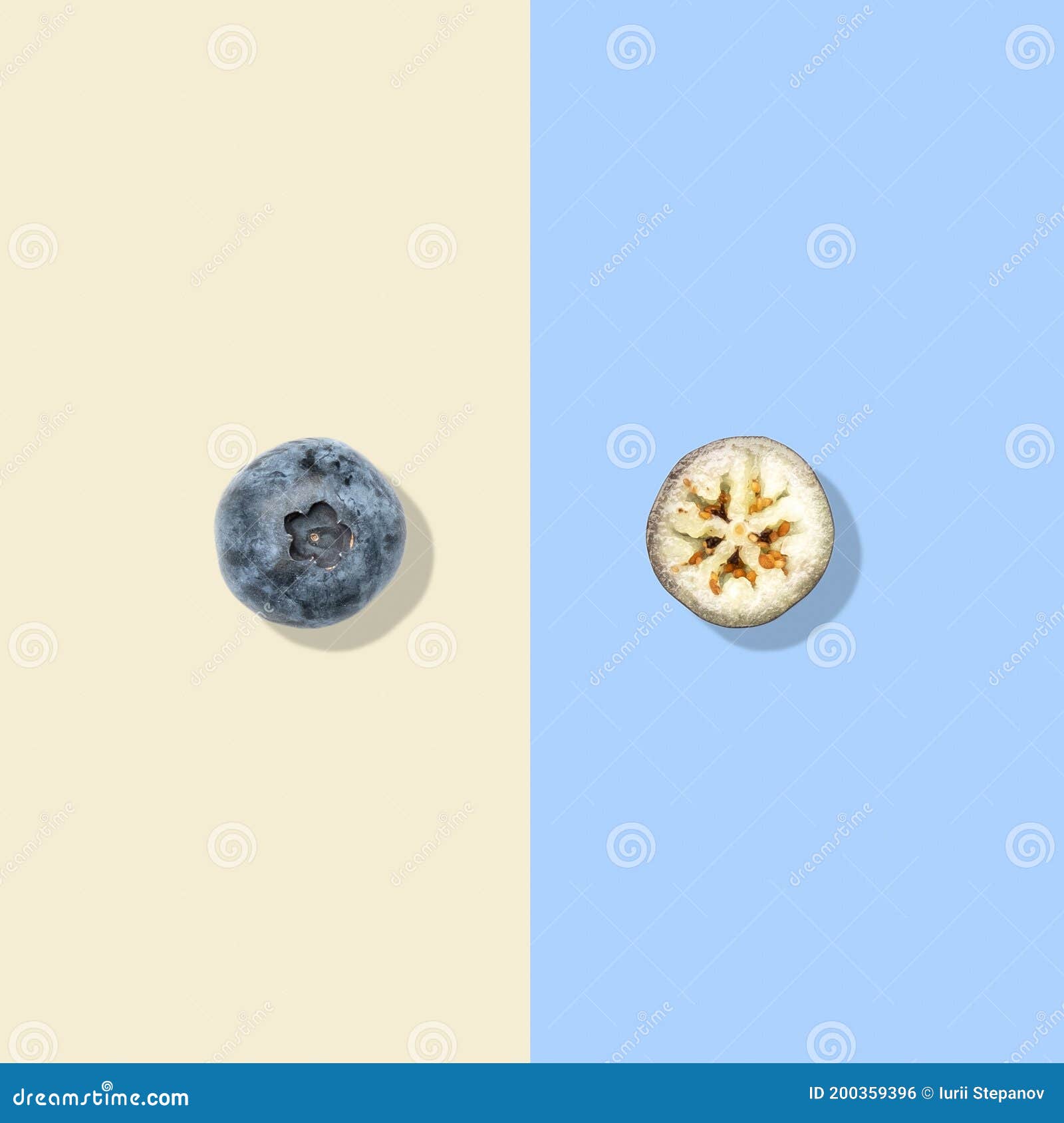 Layout of Blueberry. Creative Food Concept Stock Photo - Image of ...