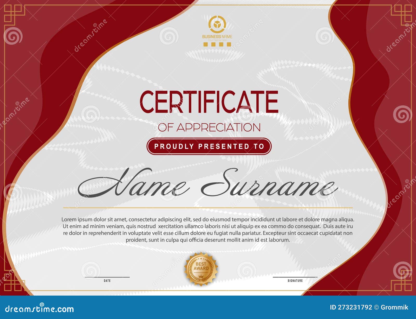 The Layout of the Certificate, Education, Qualifications Stock Vector ...