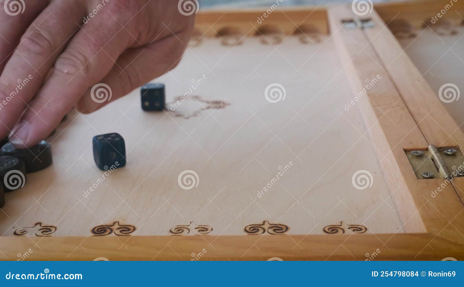 An Open Board for Playing Backgammon Stock Footage - Video of luck ...