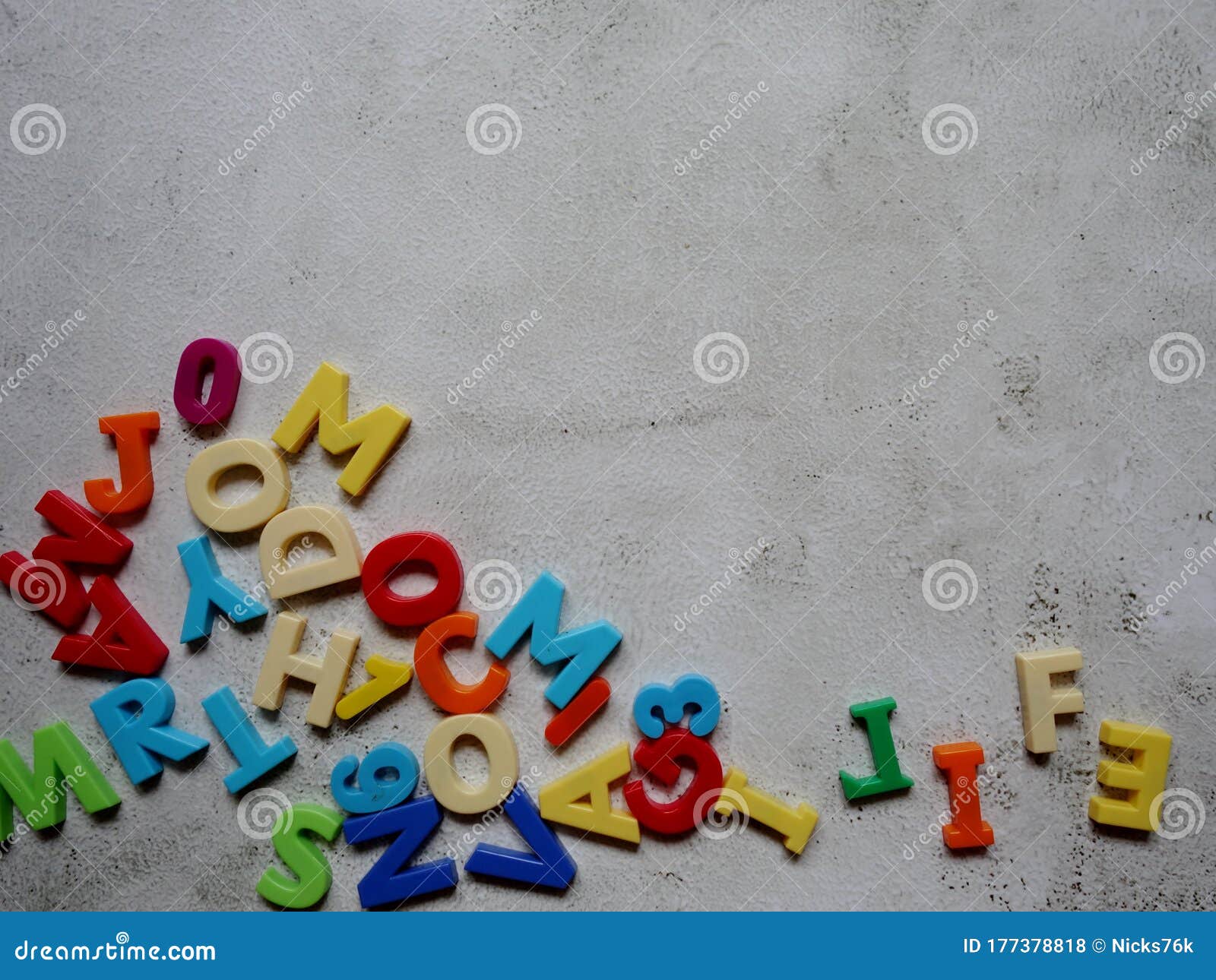 Layout of Colored Letters on the Topic of Knowledge and Education Stock ...