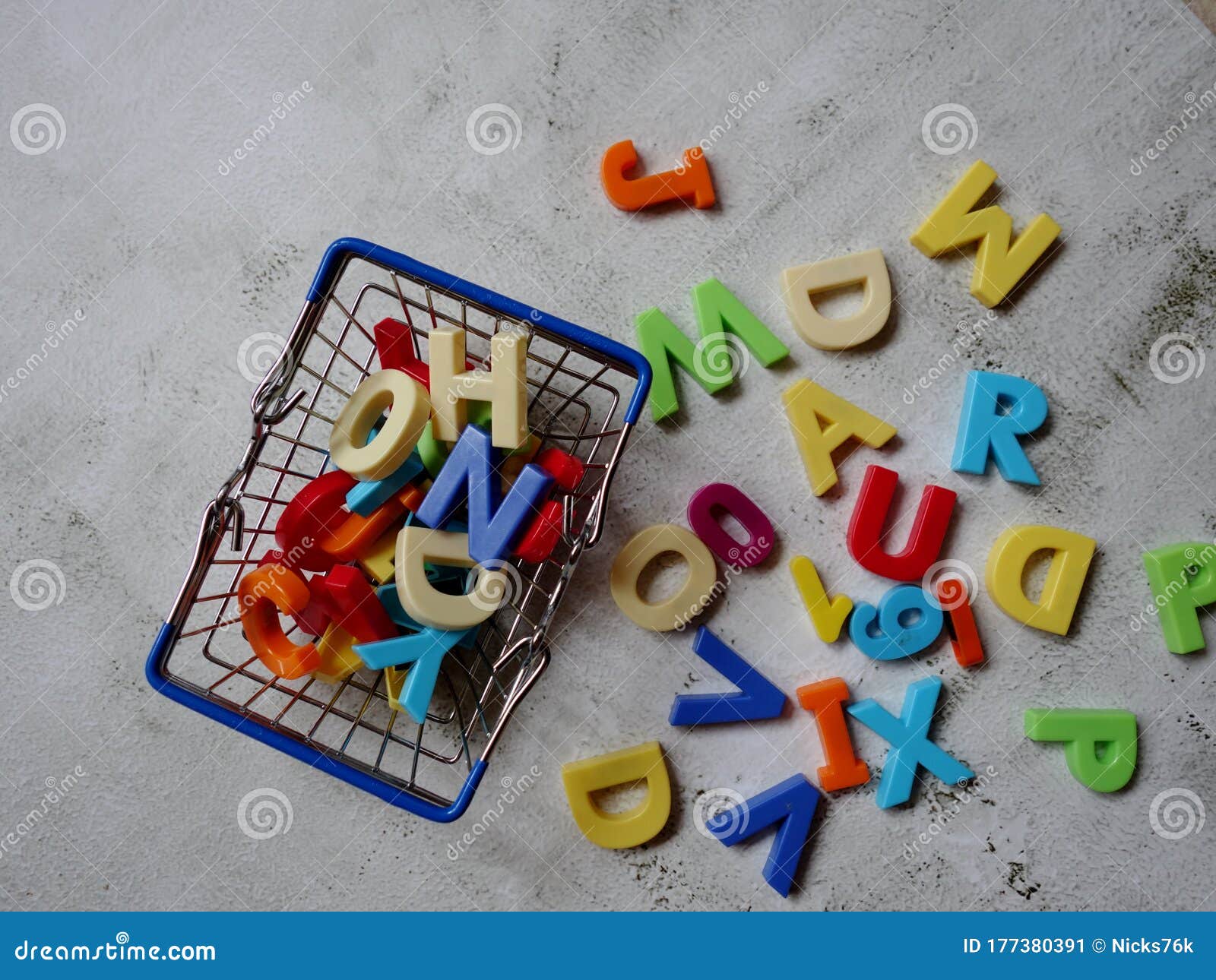 Layout of Colored Letters on the Topic of Knowledge and Education Stock ...