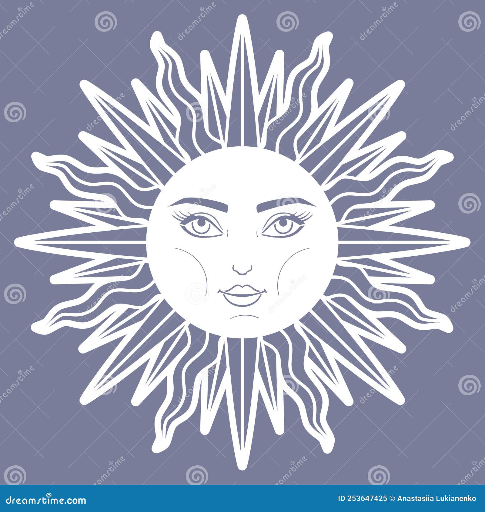 Template for Laser Cutting. Decorative Element Sun. Vector Stock Vector ...