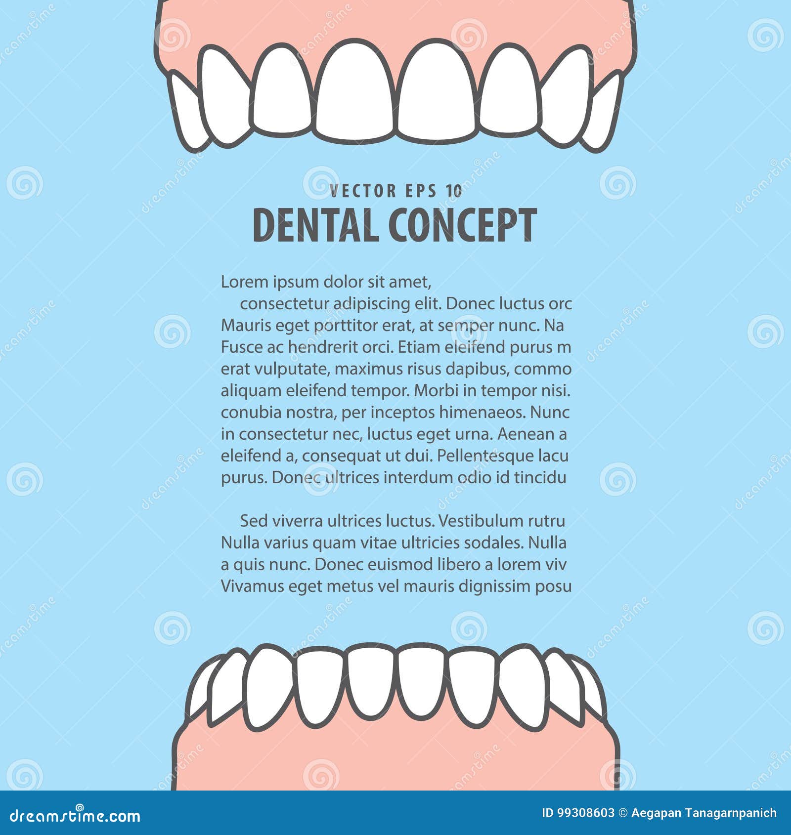 Denture Cartoon With Arms, Legs And Baby Pacifier Royalty-Free ...