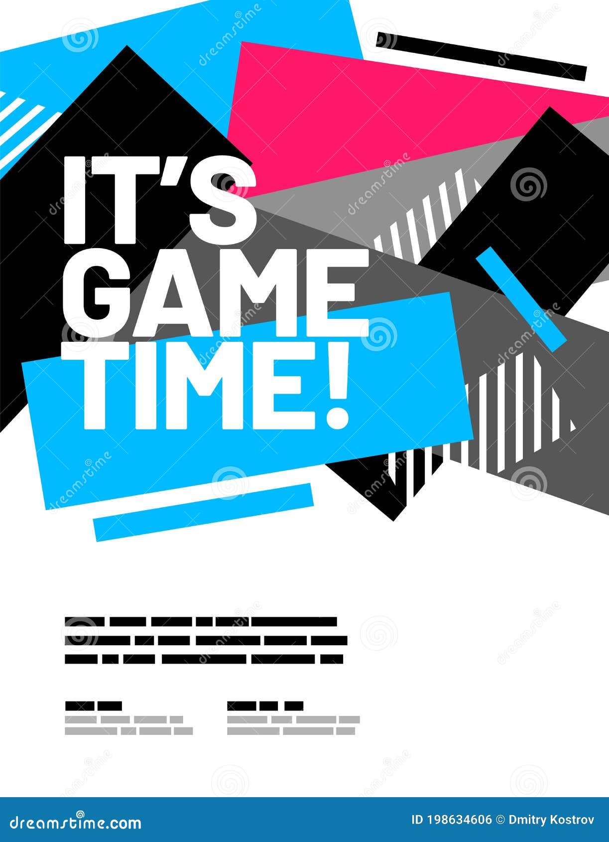 Layout Design Template with Abstract Dynamic Shapes. Stock Vector ...