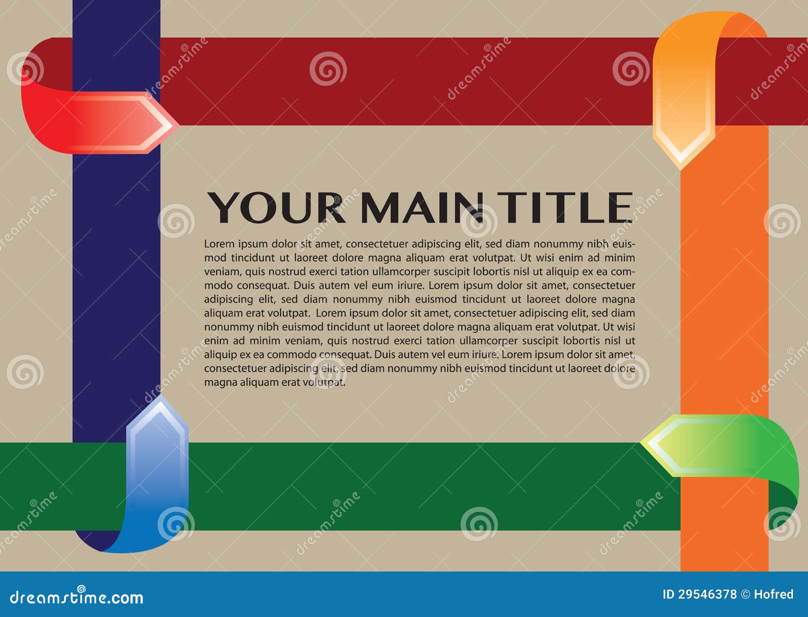 Layout Design Border with Arrows Stock Vector - Illustration of label ...