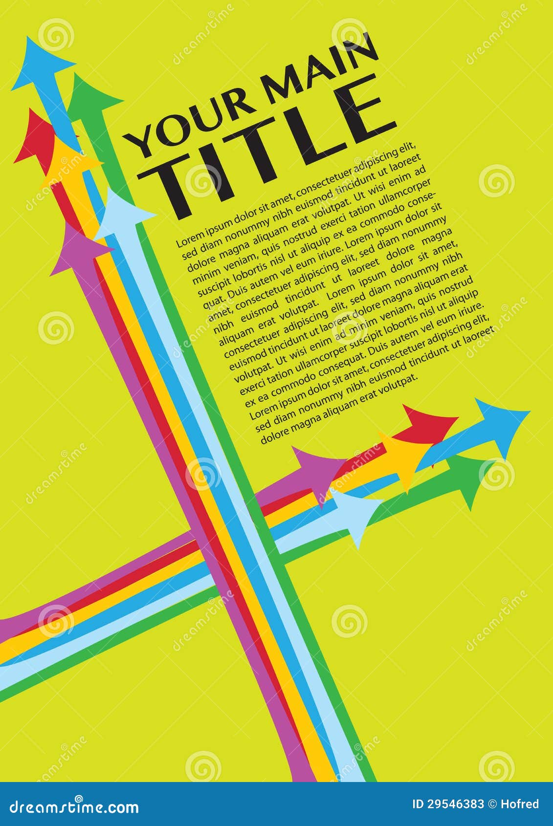 Layout Design Border with Arrows Stock Vector - Illustration of ...