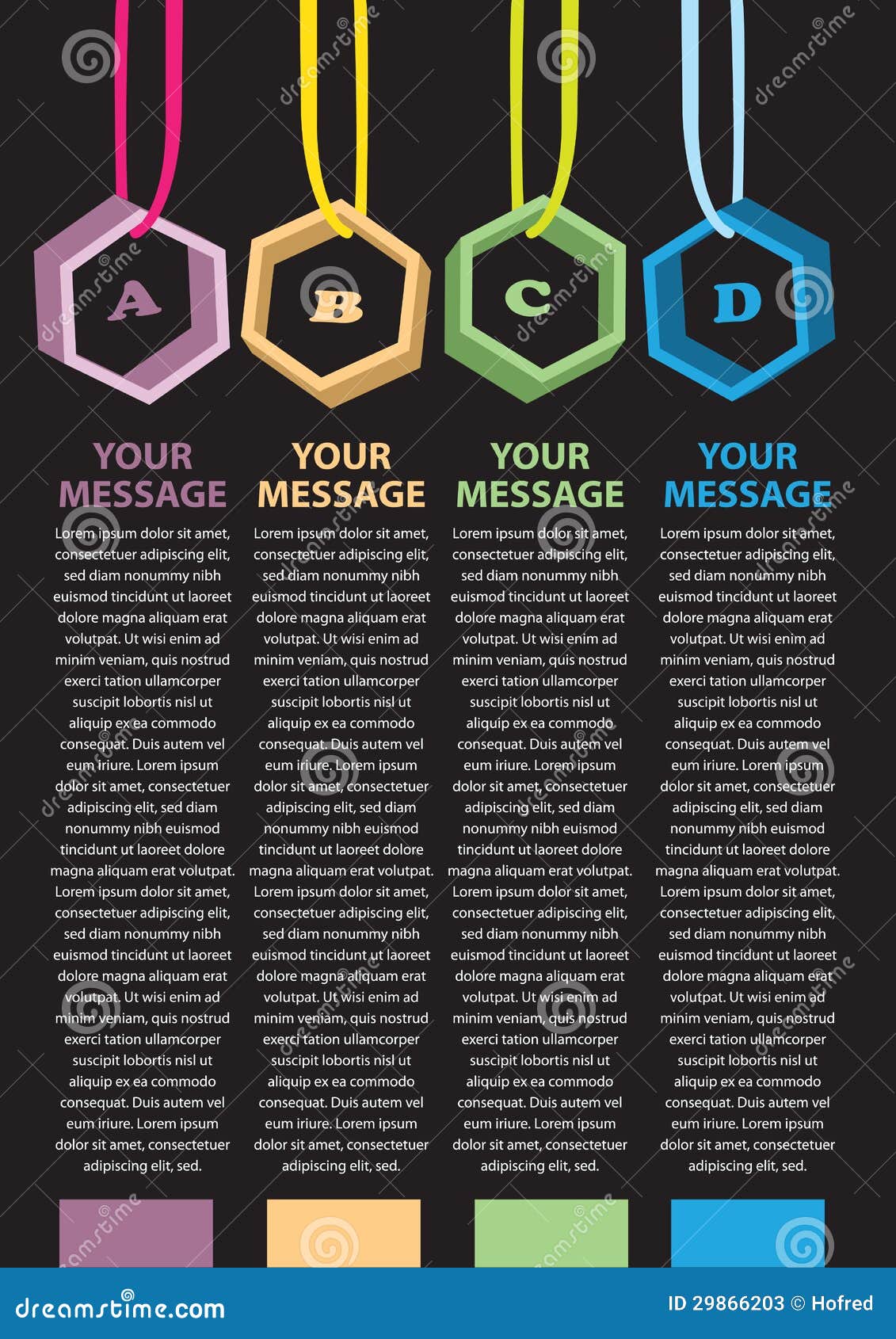 Layout Design of Color Shapes Stock Vector - Illustration of promotion ...