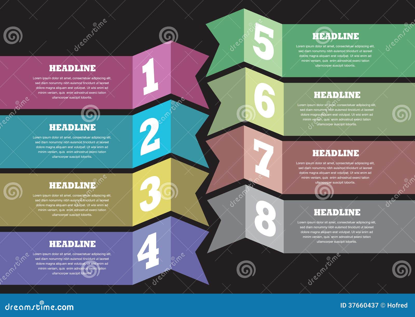 Layout Design of Paper Banner Stock Vector - Illustration of leaflet ...