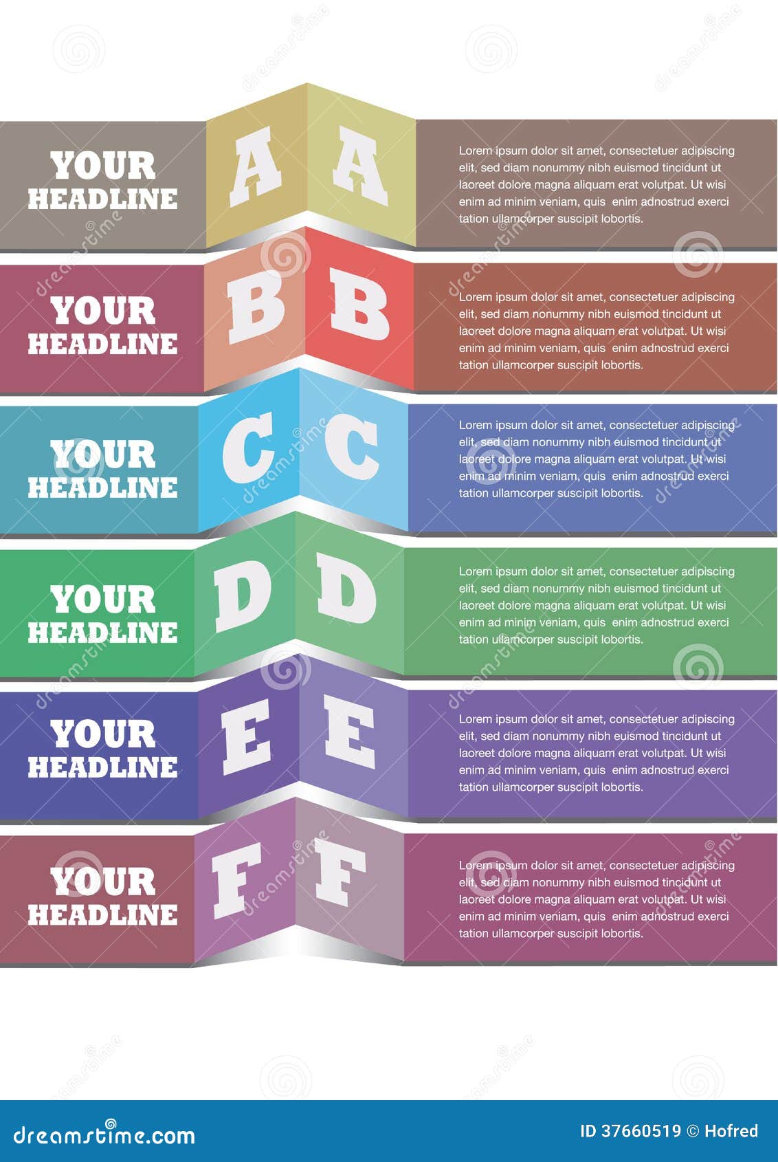 Layout Design of Paper Banners Stock Vector - Illustration of arrow ...