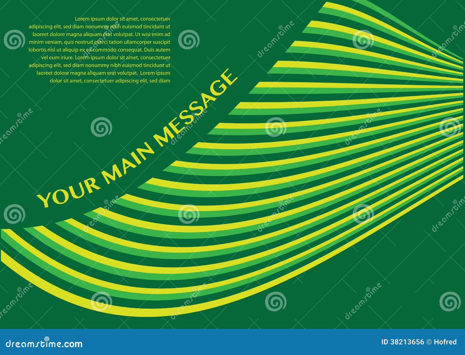 Layout Design of Smooth Lines Background in Green Color Stock Vector ...