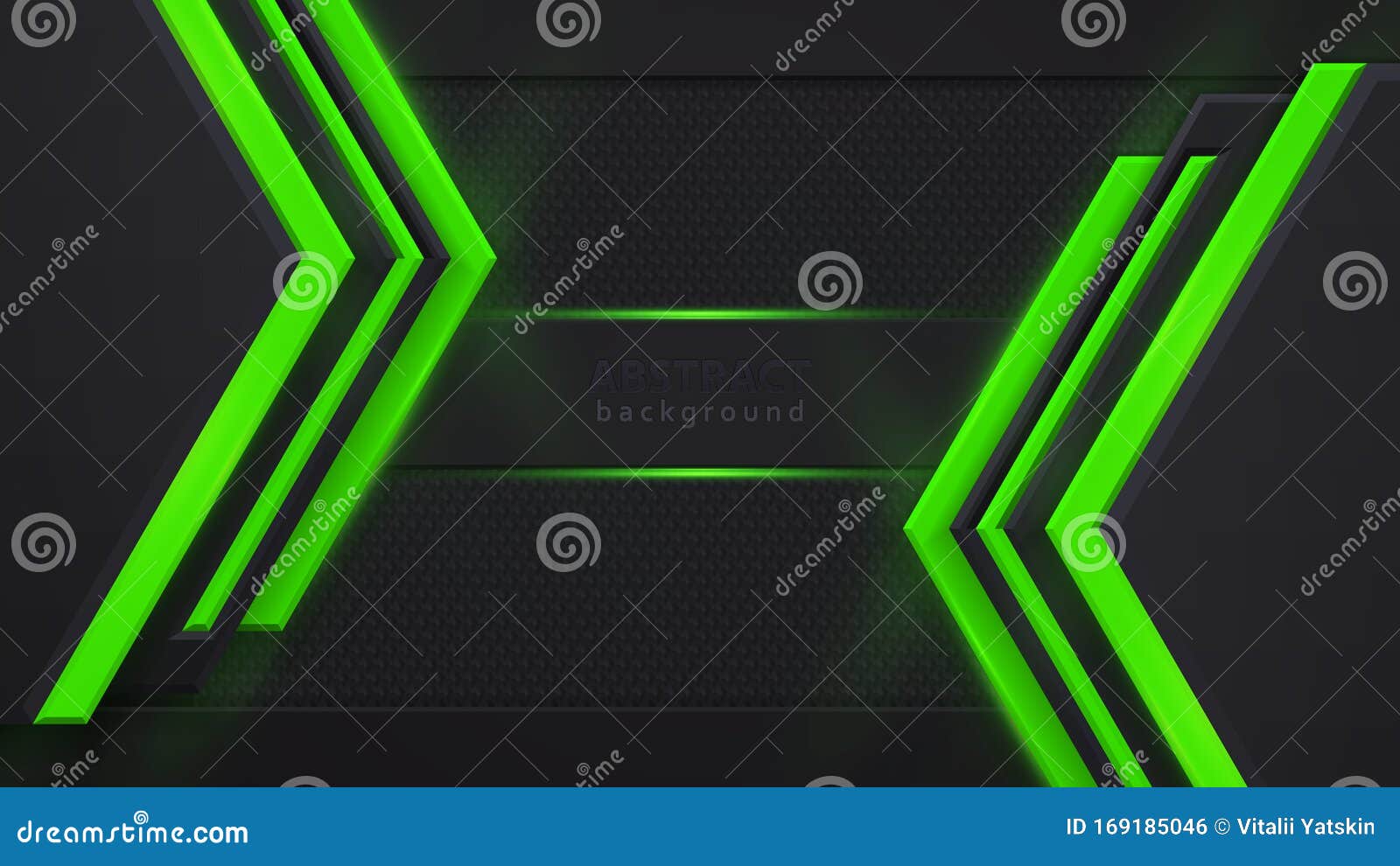Layout Design Tech. Green and Black Contrast Abstract Technology ...