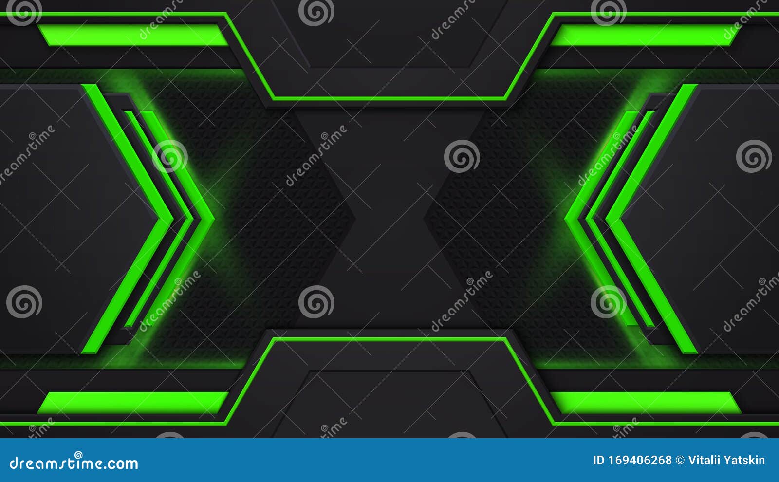 Layout Design Tech. Green and Black Contrast Abstract Technology ...
