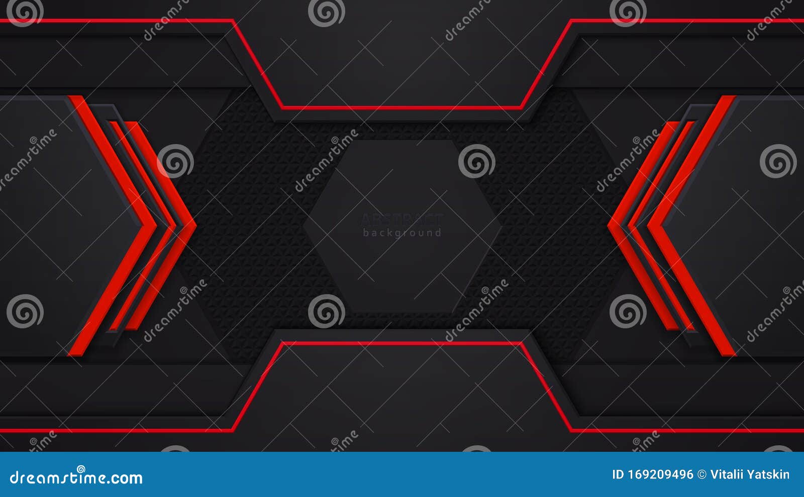 Layout Design Tech. Red and Black Contrast Abstract Technology ...