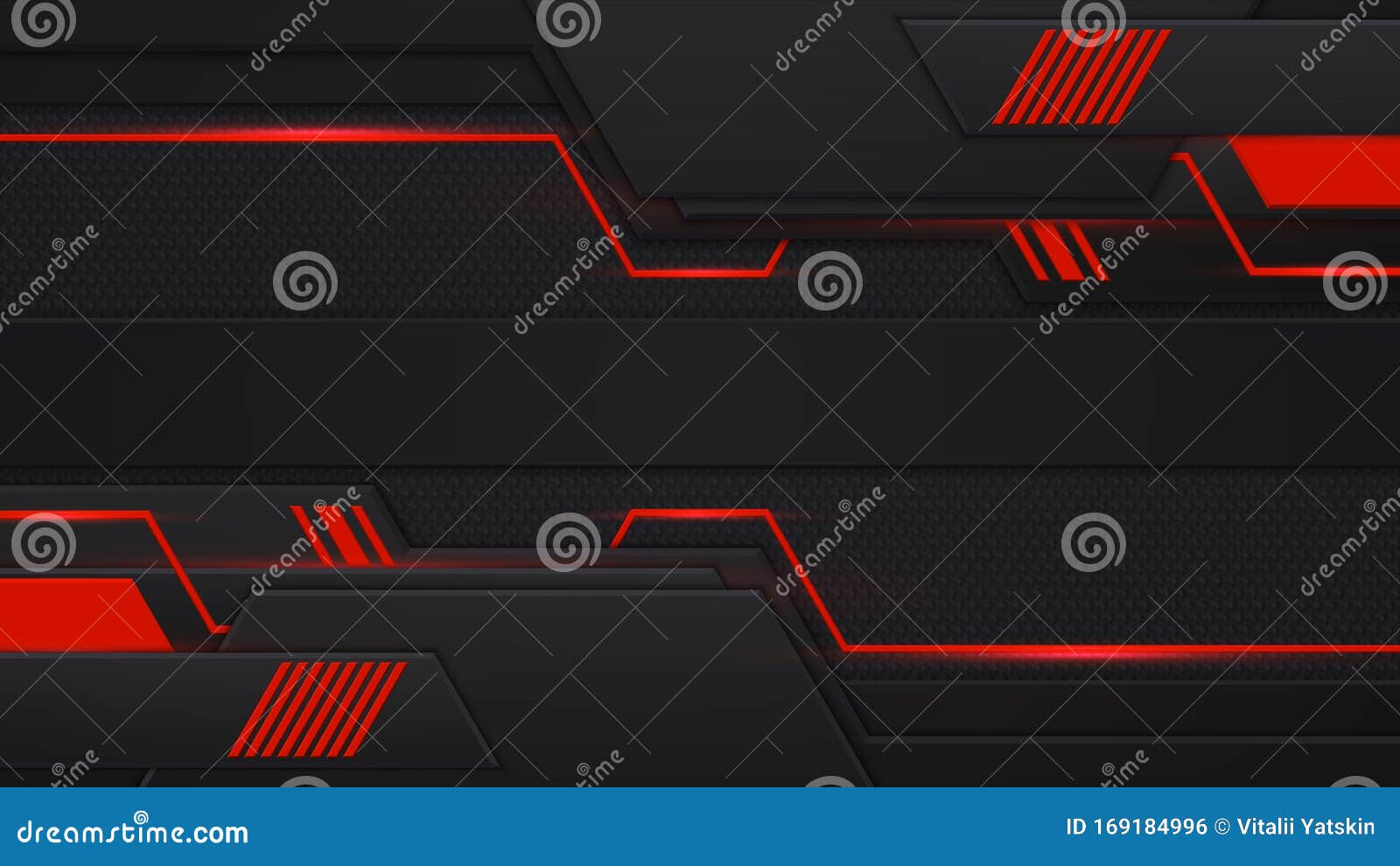 Layout Design Tech. Red and Black Contrast Abstract Technology ...