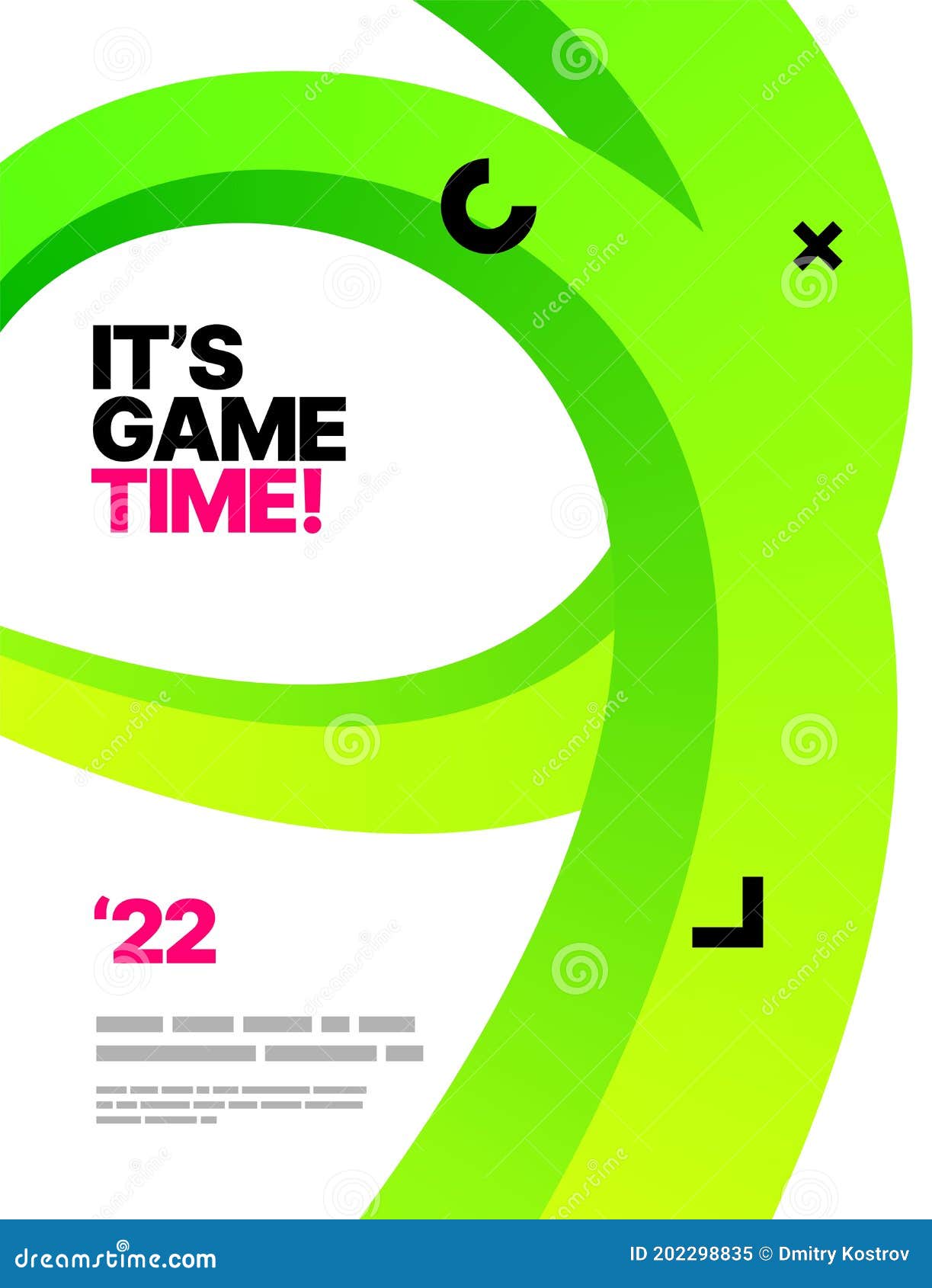 Layout Design Template with Abstract Dynamic Shapes. Stock Vector ...