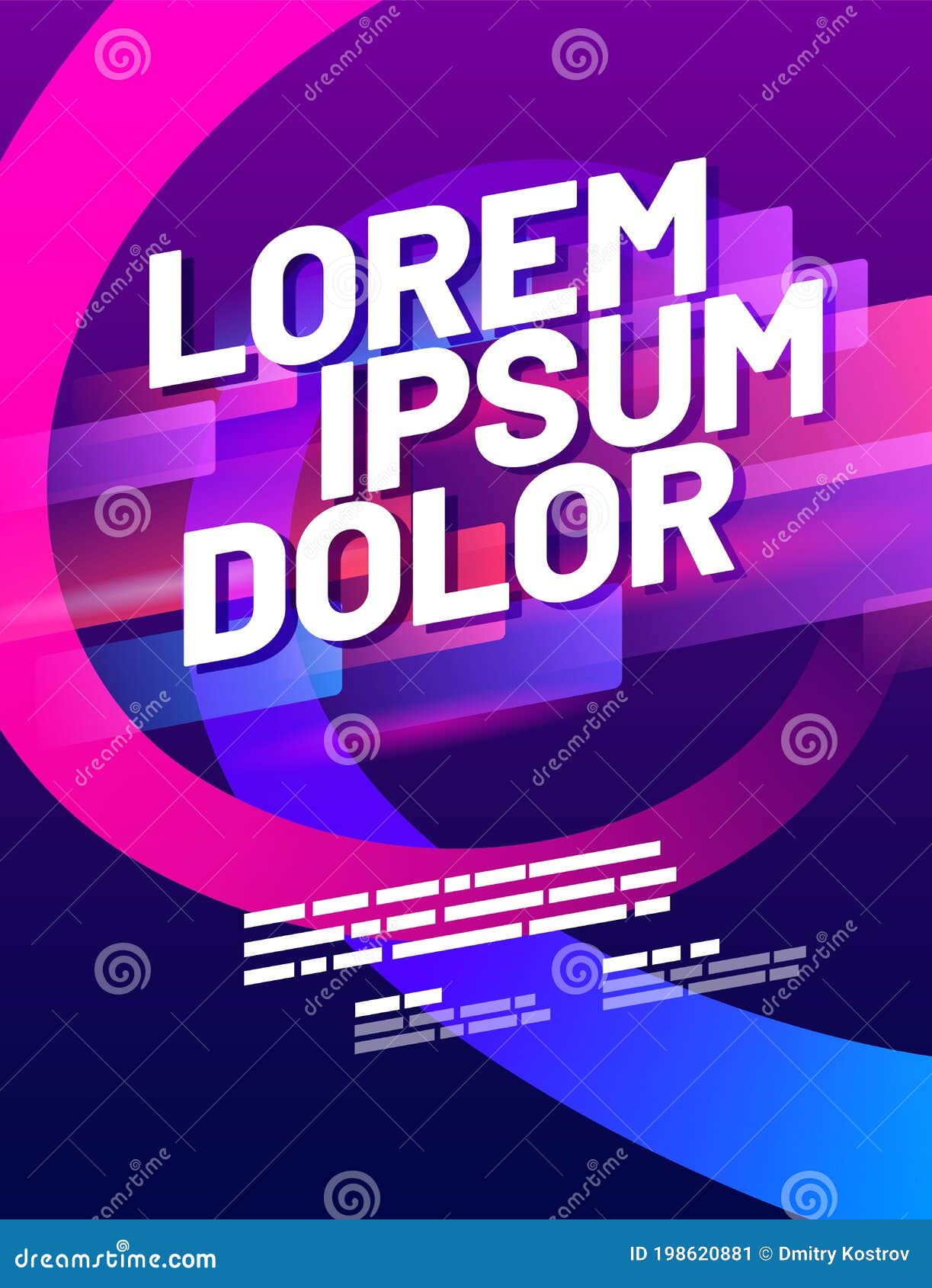 Layout Design Template with Abstract Dynamic Shapes. Stock Vector ...