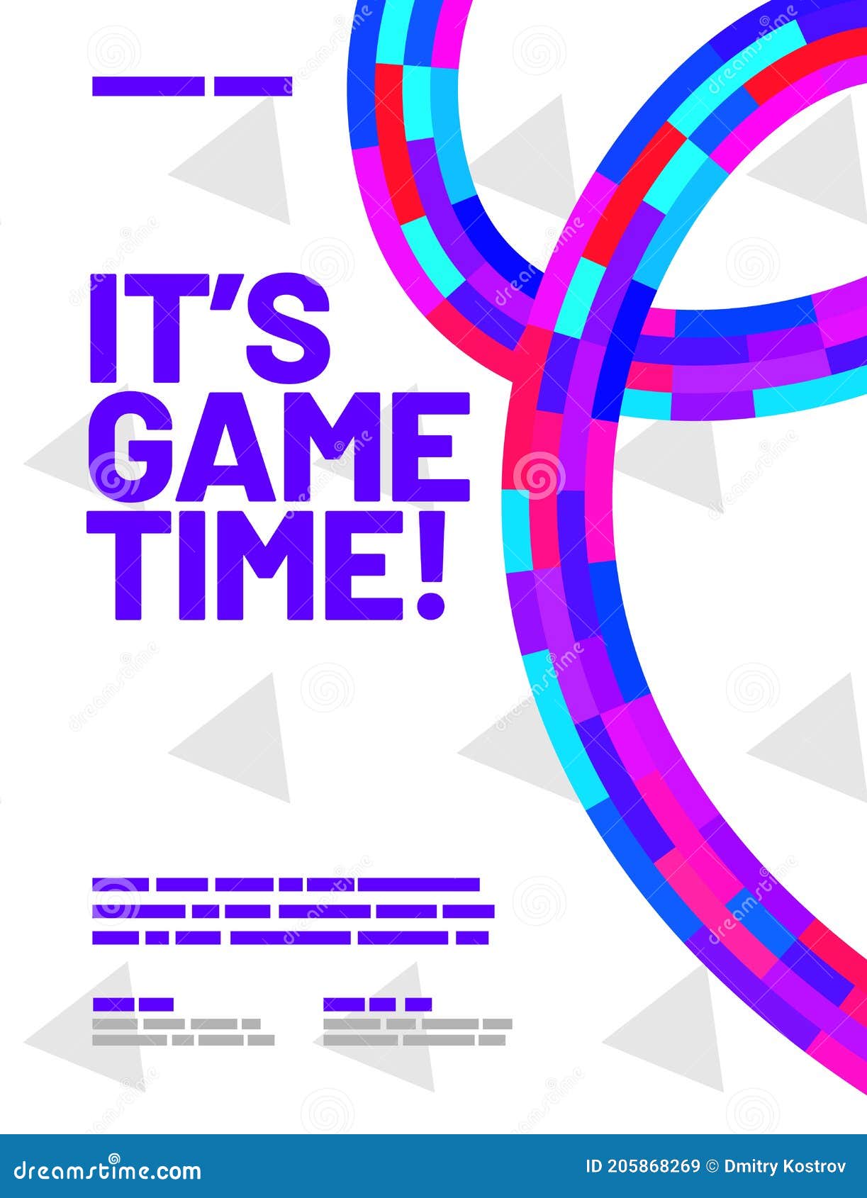 Layout Design Template with Abstract Dynamic Shapes. Stock Vector ...