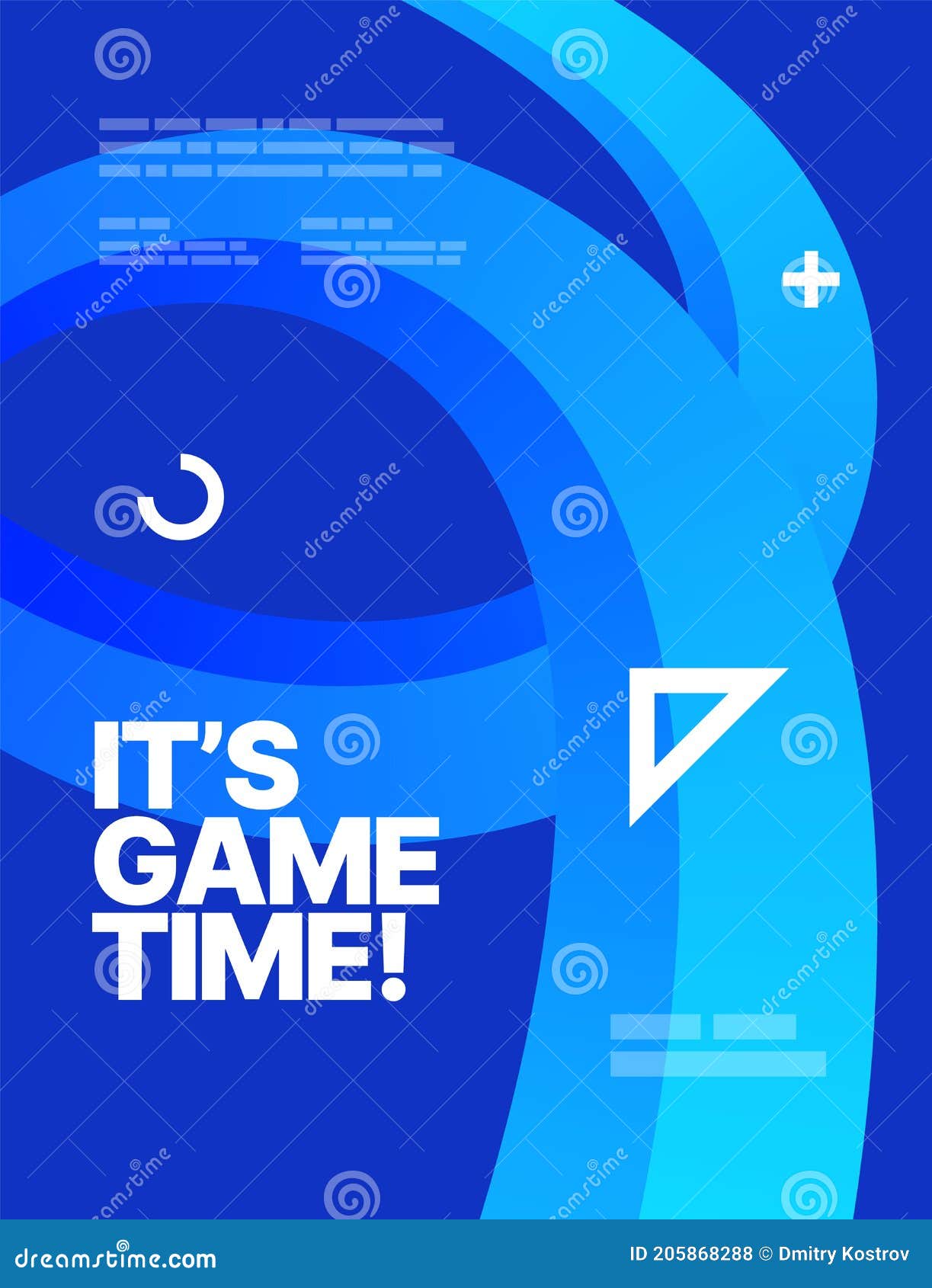 Layout Design Template with Abstract Dynamic Shapes. Stock Vector ...