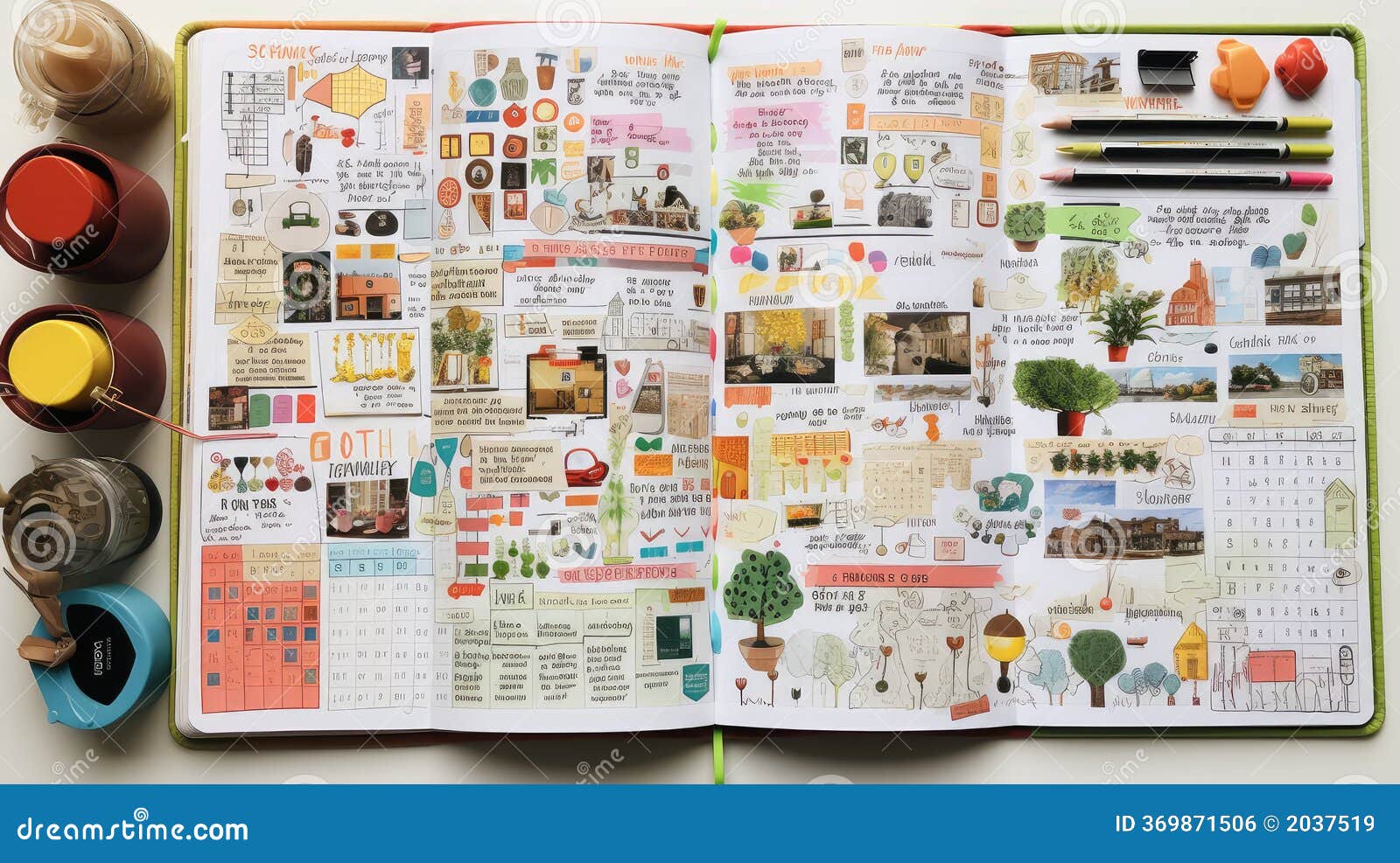 Layout Desk Planner Royalty-Free Illustration | CartoonDealer.com ...